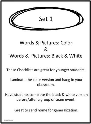 Good Friend & Good Sport Checklists BUNDLE | 24 Differentiated Checklists