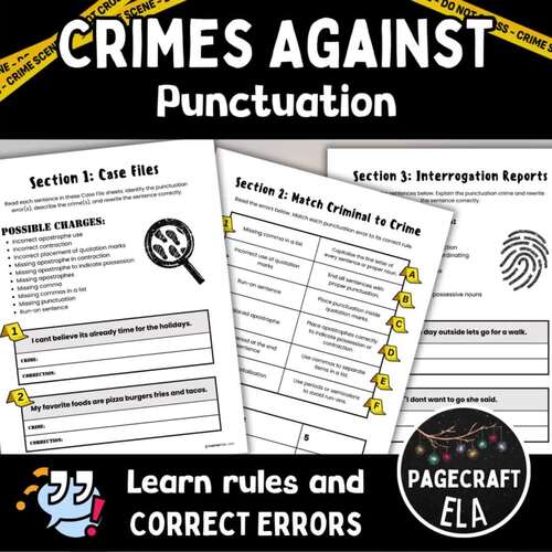 Crimes Against Punctuation Activities for Spotting and Correcting Errors