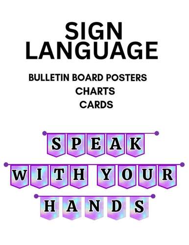 ASL Numbers & Everyday Phrases Posters | American Sign Language ...