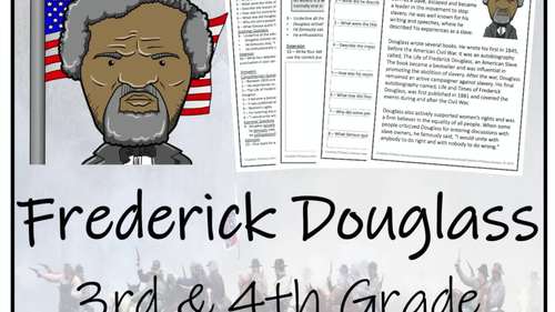 Frederick Douglass Close Reading Comprehension Activity | 3rd Grade ...