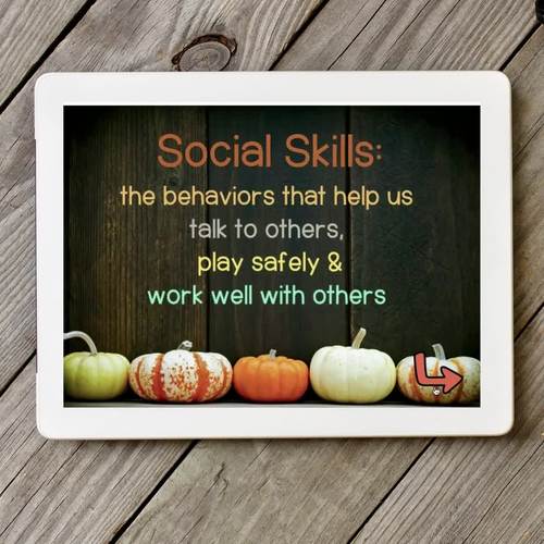 Social Skills Fall Theme BOOM Cards by The Counseling Teacher Brandy