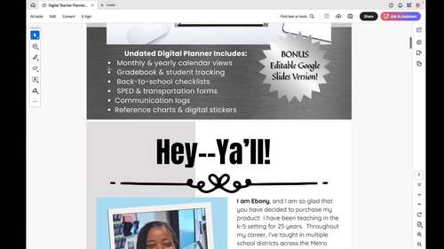 The Ultimate Digital Teacher Planner (Undated) | TPT