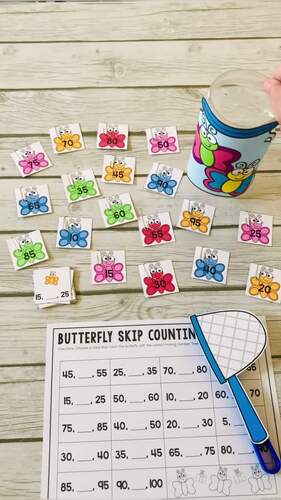 Butterfly Skip Counting - Counting by 2s, 5s, and 10s | TPT