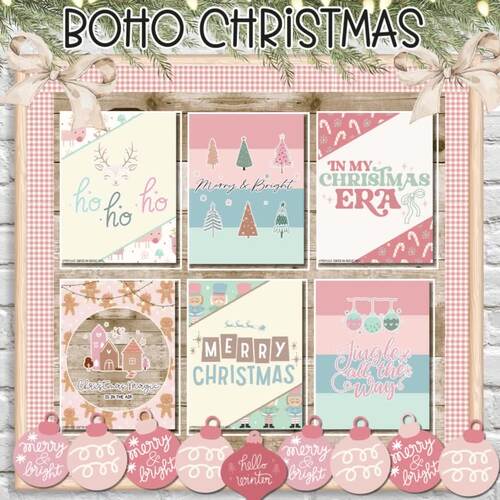 Vintage Christmas Bulletin Board Display | Christmas Posters-Banners ...