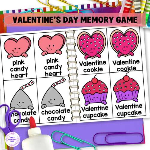 Valentine’s Day Memory Game | Matching Game for Centers & Early Finishers