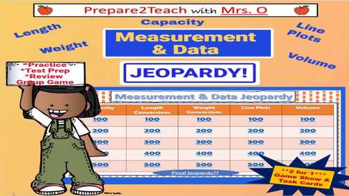Jeopardy - Measurement & Data 2 in 1 Game (5.MD.1-5) | TPT