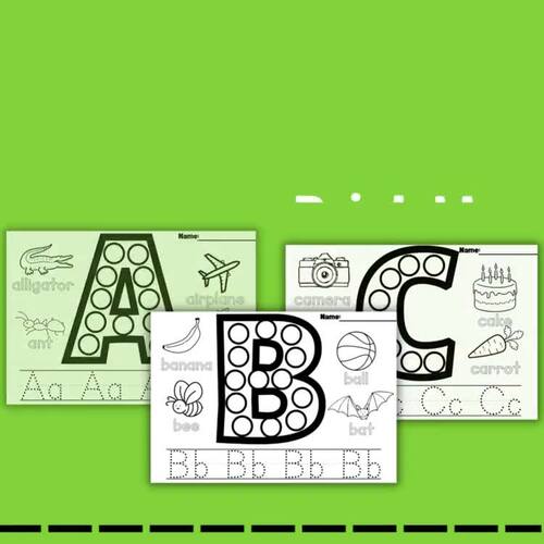 Alphabet Dot Marker Printable | Dauber Worksheet | Letter Printing ...