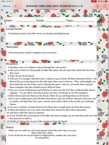 Speed debating lesson plan with a poster ESL | Back to school speaking ...