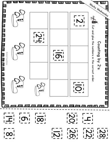 Whimsical Skip Counting Worksheets for 2nd Grade - No Prep Printables