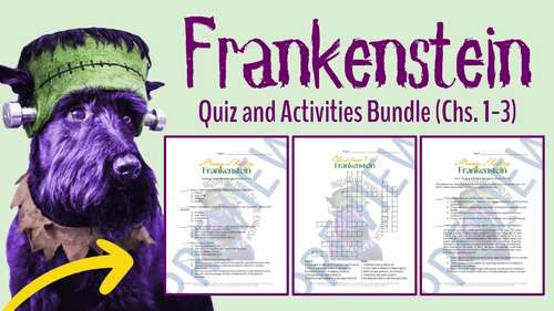 Frankenstein Chapters 1-3 Quiz, Analysis Worksheet & Vocab Activities ...