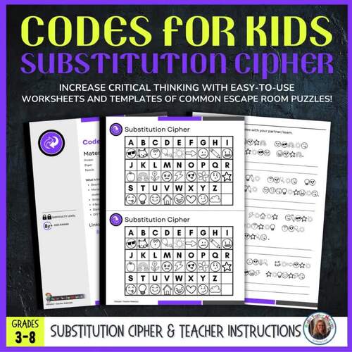 DIY Escape Room Codes for Kids: Substitution Cipher Using Pictures ...