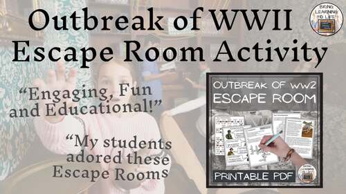 Outbreak of World War II Escape Room | Social Studies & History Activity