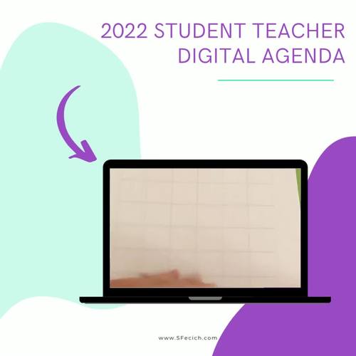 Bundle Student Teacher Digital Digital Planner and Bonus Pack Spring 2022