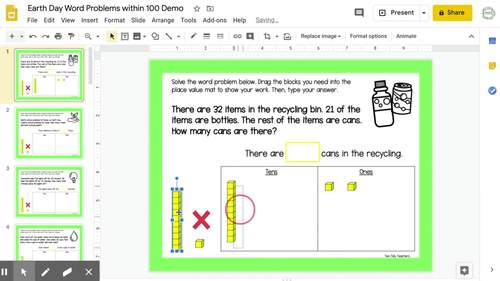 Earth Day Word Problems within 100 Printables | Google Distance Learning