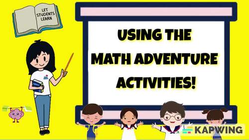 Math Adventure Digital Activity Template For 1st 2nd 3rd 4th grade ...