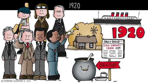 1920 clip art Lusitania clip art Historical Figures clip art COLORED ...