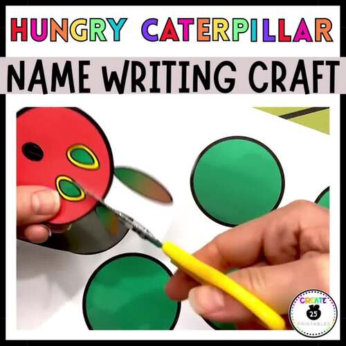 Spring Hungry Caterpillar Craft for Preschool and Kindergarten | TPT