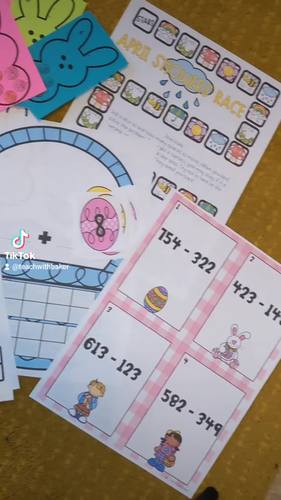 April Math Centers - Second Grade by Teach With Baker | TPT