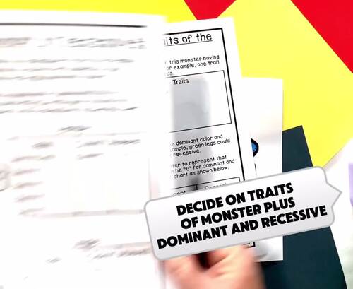 Introduce Using PUNNETT SQUARES with Monster Genetics No Prep Middle School