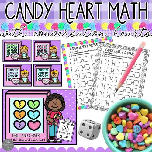 Conversation Heart Math Centers and Activities for Pre-K and ...