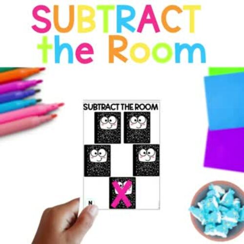 Subtract the Room Subtraction Within Ten by I Love 1st Grade by Cecelia ...