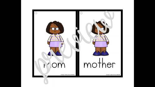 All About My Family Flashcards Back to School by Teach 2 Grow with ME