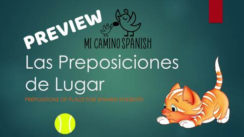 Learn Spanish Prepositions of Place! (PPT Presentation with Animation!)