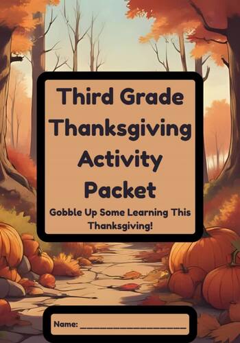 BUNDLE Thankful Minds: 5 Day Thanksgiving Learning Feast (3rd Grade)
