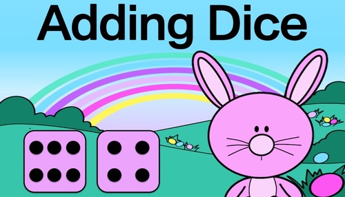 Easter Adding Dice to Ten: Math Brain Break by Move and Groove Math
