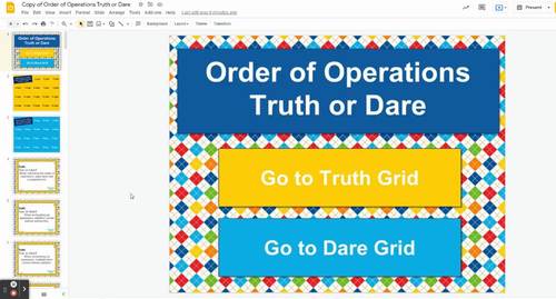 Order of Operations With Exponents Practice 6th Grade Game Digital ...