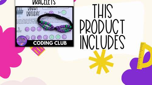 Binary Code Bracelet Activity for Coding Club and First Day of School