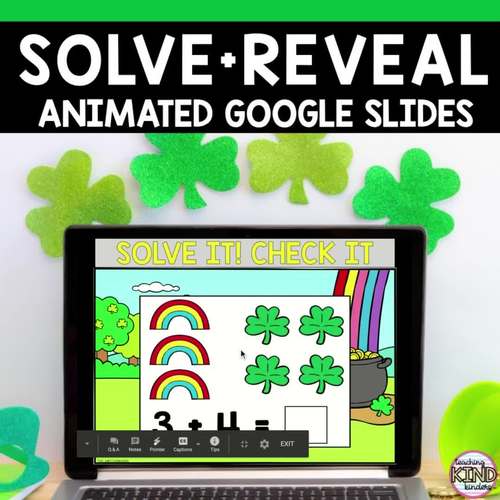 March Addition + Subtraction to 10 | Interactive Math Game | Solve + Reveal