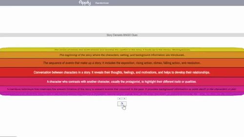 Plot and Story Elements Game BINGO Printable and Digital Version for 1: ...