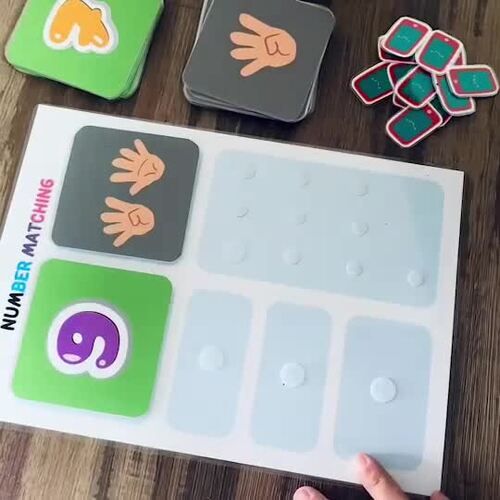 Fun Printable Number Matching Game for Kids - Educational Counting Activity