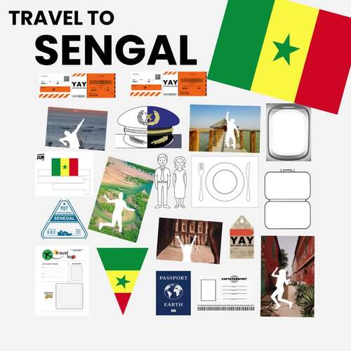 Travel to Senegal! – Printable Pretend Travel Activity for Kids by ...