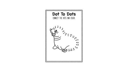 Dot to Dots/Dinosaur, Animal And Ocean( Sea )Connect the Dots ...