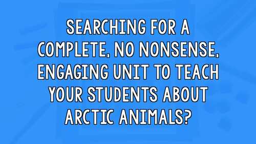 All About Arctic Animals, Arctic Habitat | Non-Fiction Literacy, Math ...