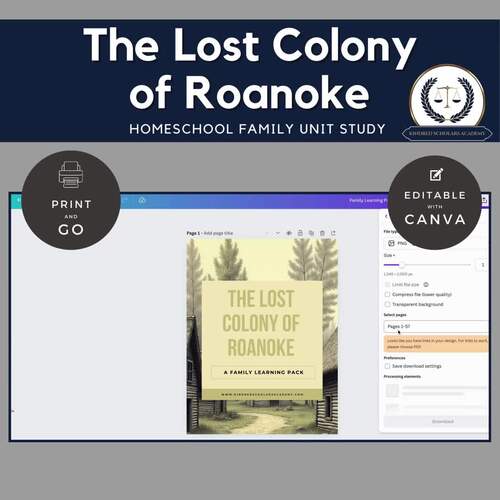 The Lost Colony of Roanoke: Complete Homeschool Family Unity Study - No ...