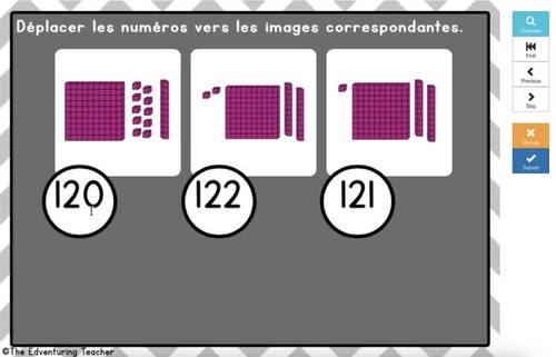 Place Value to 200 Composing Numbers to 200 French Digital Boom Cards