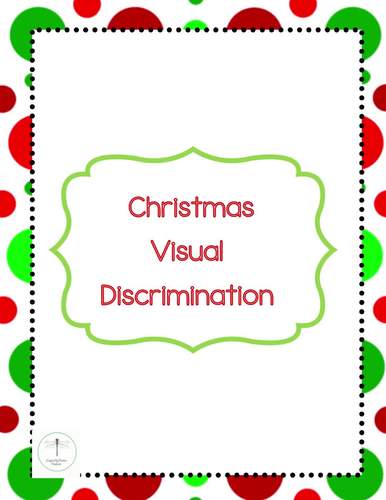 Christmas Visual Discrimination by DragonflyTeacher Creations | TpT
