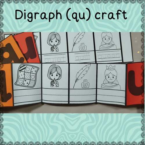 Digraph (qu) Craft | Phonics Activity for Kindergarten & 1st Grade