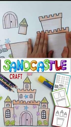 Sandcastle Craft Activity – Summer Fine Motor & Coloring Project