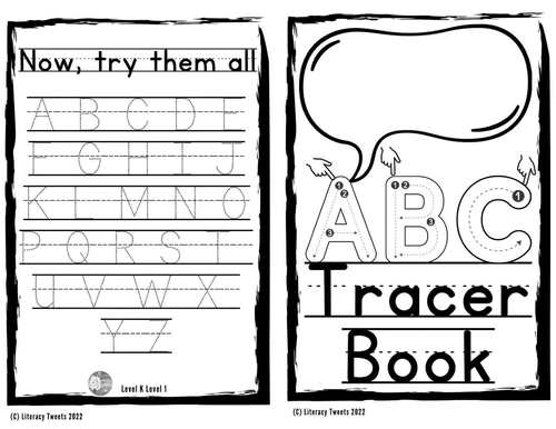 Letter Name & Letter Sound Practice - ABC Tracing Book for Students
