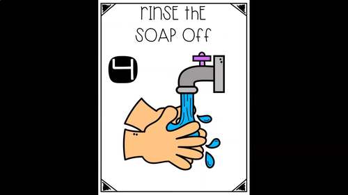 Healthy Habits Posters Hand Washing Mask Social Distance Greetings Covid