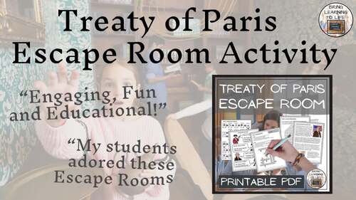 Treaty of Paris Escape Room | Social Studies & History Activity | TPT
