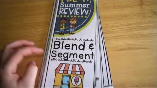Pre-K Summer Review: Blend & Segment Activity Book by Fun Hands-on Learning