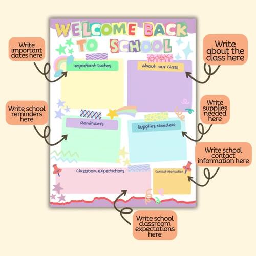 Back to School Newsletter Editable Templates | Classroom Newsletter ...