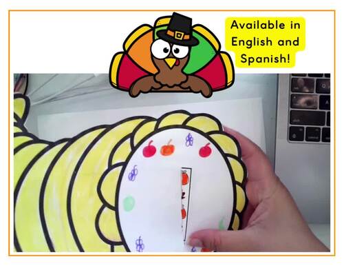 Thanksgiving Cornucopia Craft Activity in English Spanish | Bilingual ...