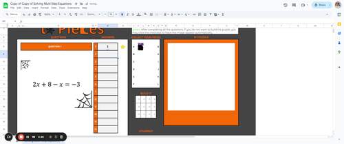Solving Multi Step Equations Digital & Printable Halloween Activity for ...