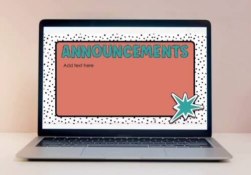 Editable Trendy & Modern Vibe Google Slides Template - Coral Teal ...